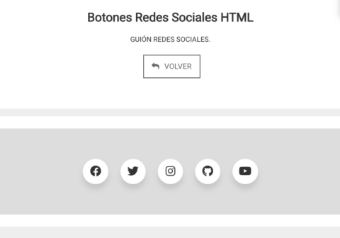 Botones Redes Sociales HTML | DooDom